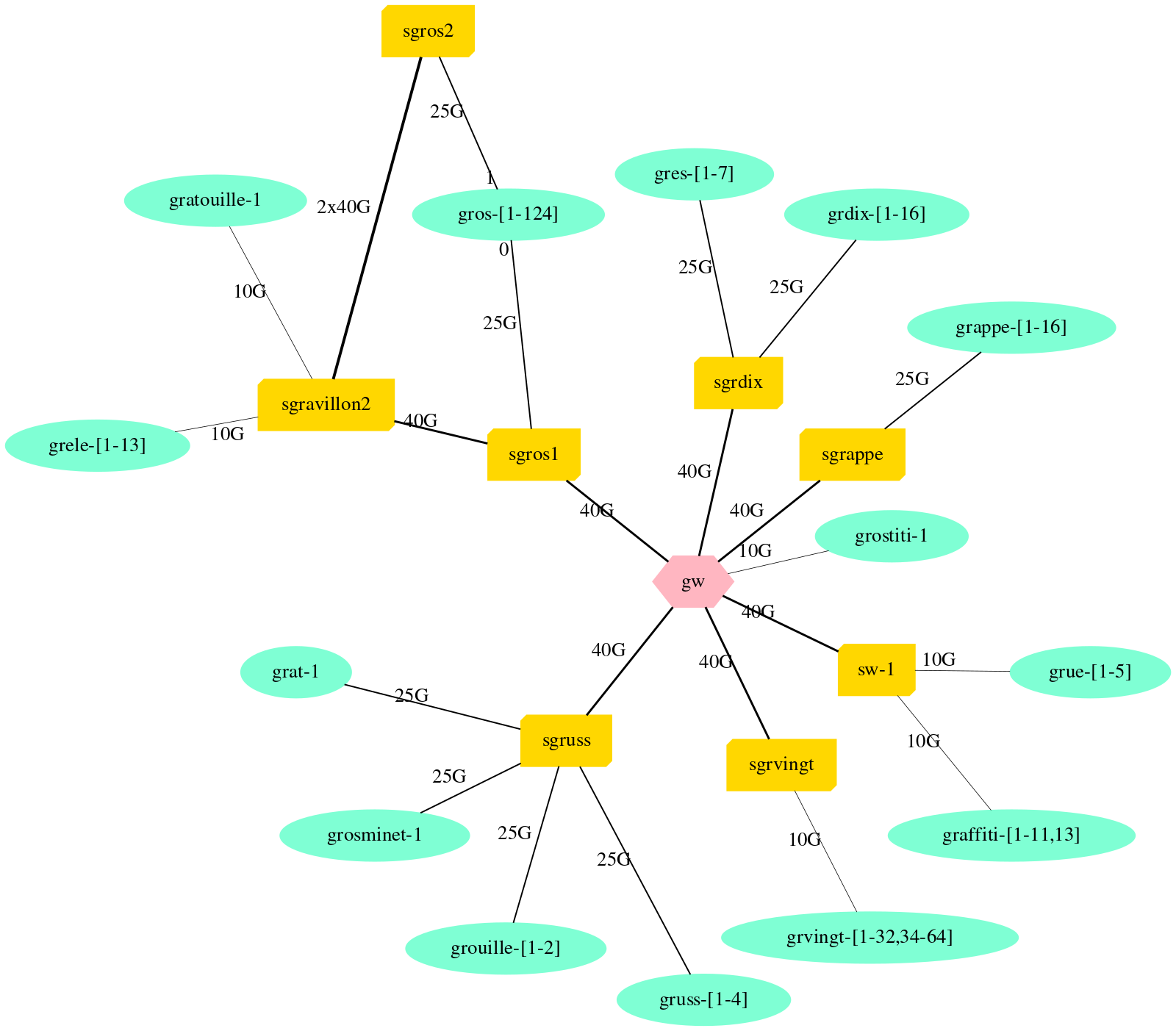 Nancy:Network - Grid5000